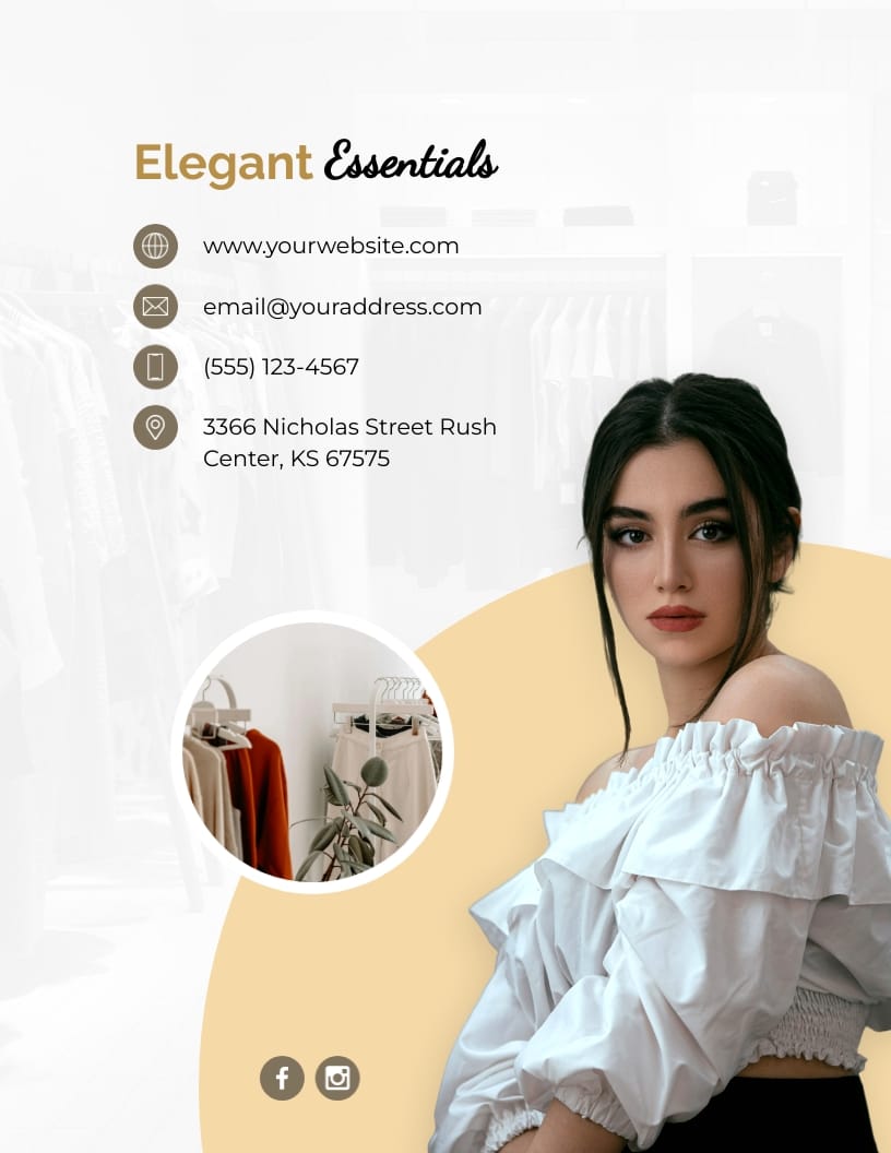 Boutique Business Flyer Template | Visme