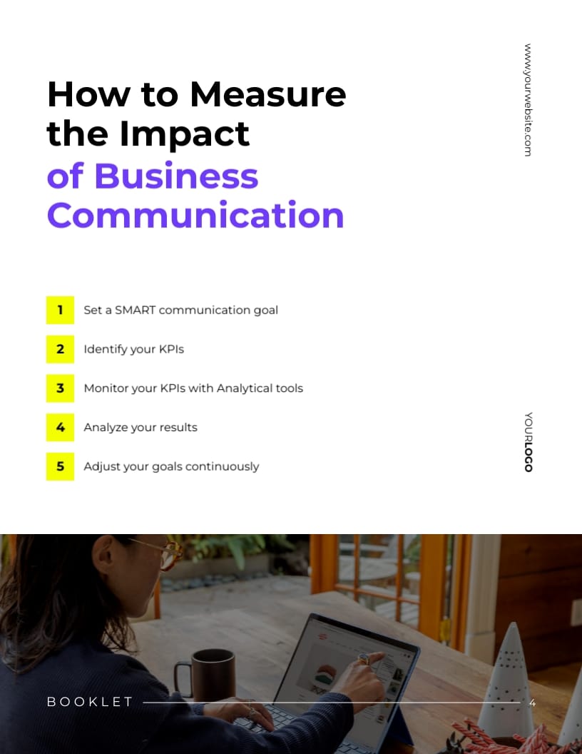 Business Communication Booklet Template | Visme