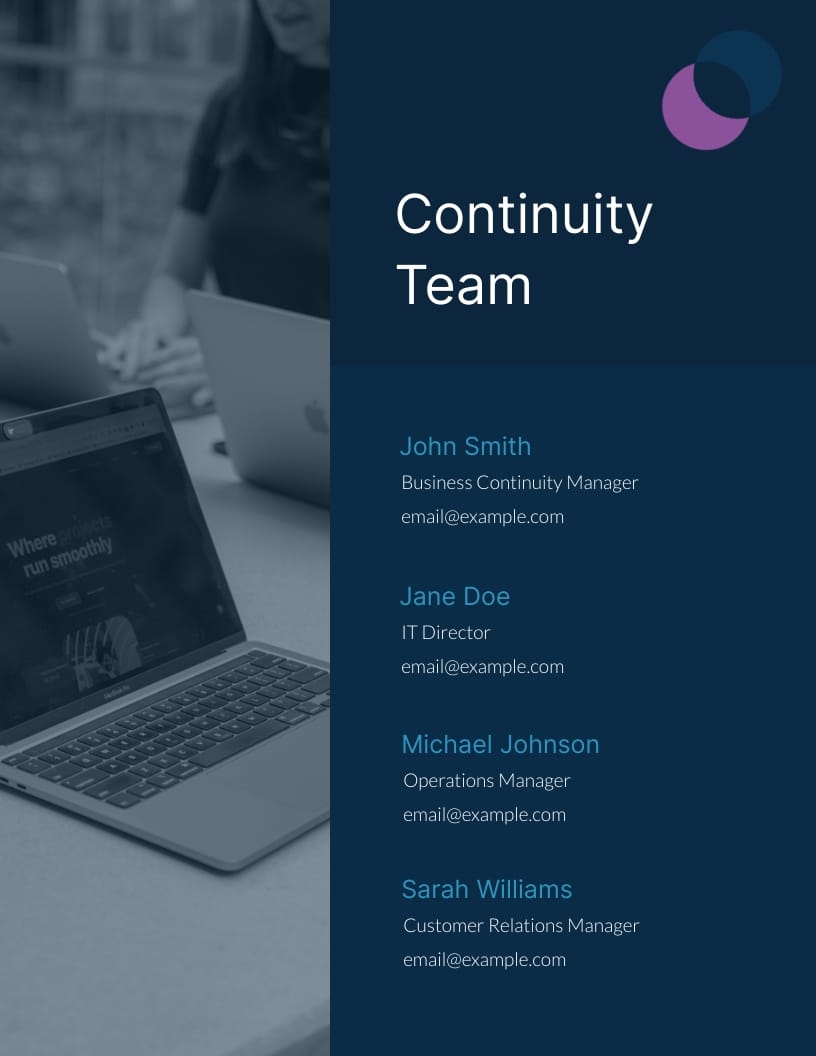 Business Continuity Plan Flow Chart Template | Visme