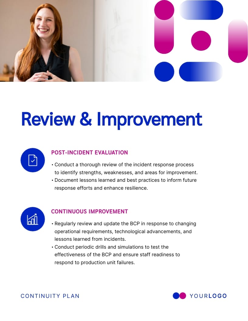 Business Continuity Plan Framework Template | Visme