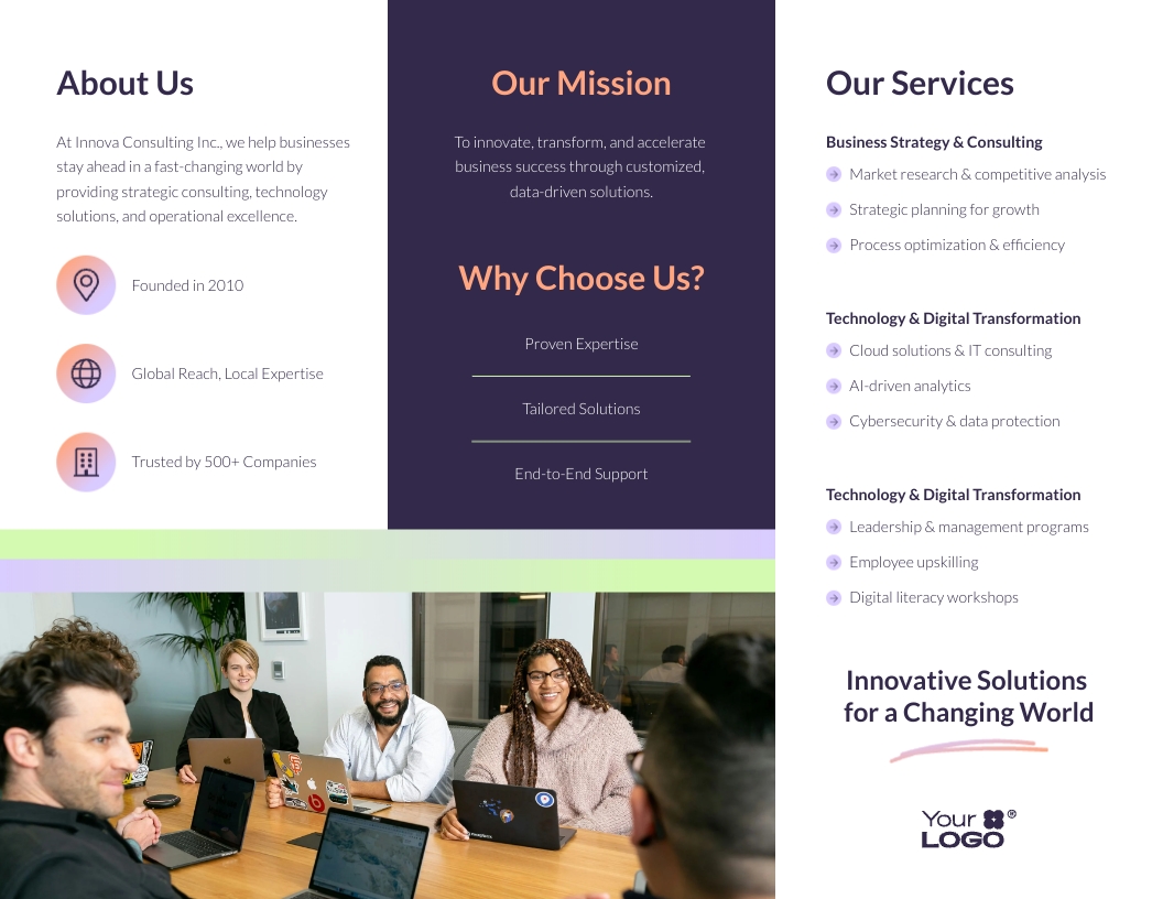 Business Corporate Brochure Template | Visme