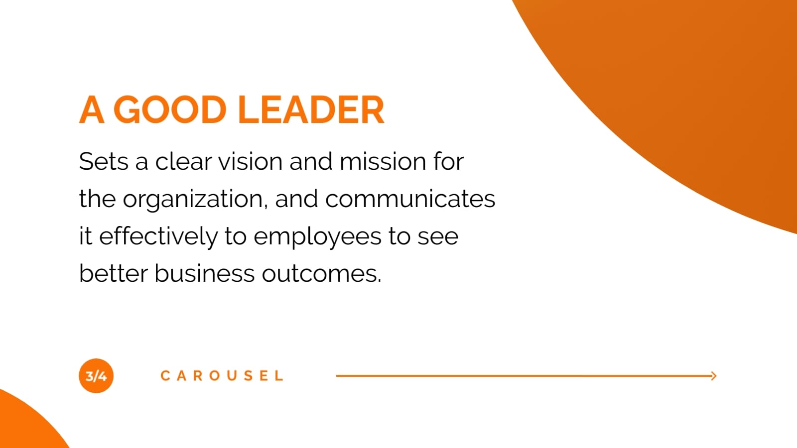 Business Leadership Twitter Carousel Post Template | Visme