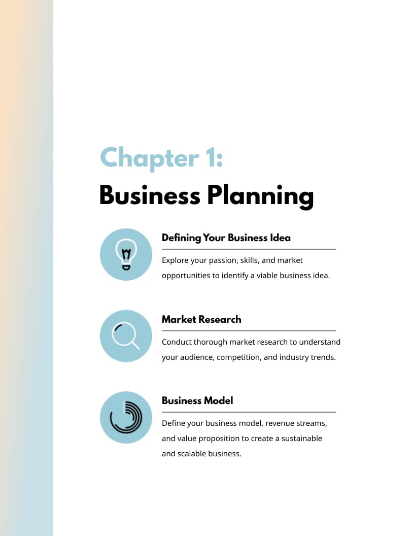 Business Plan Guide Whitepaper Template | Visme