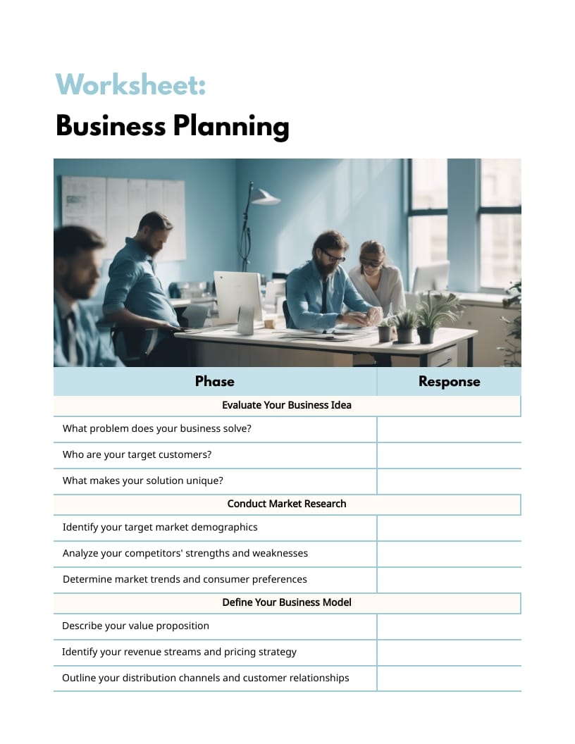 Business Plan Guide Whitepaper Template | Visme