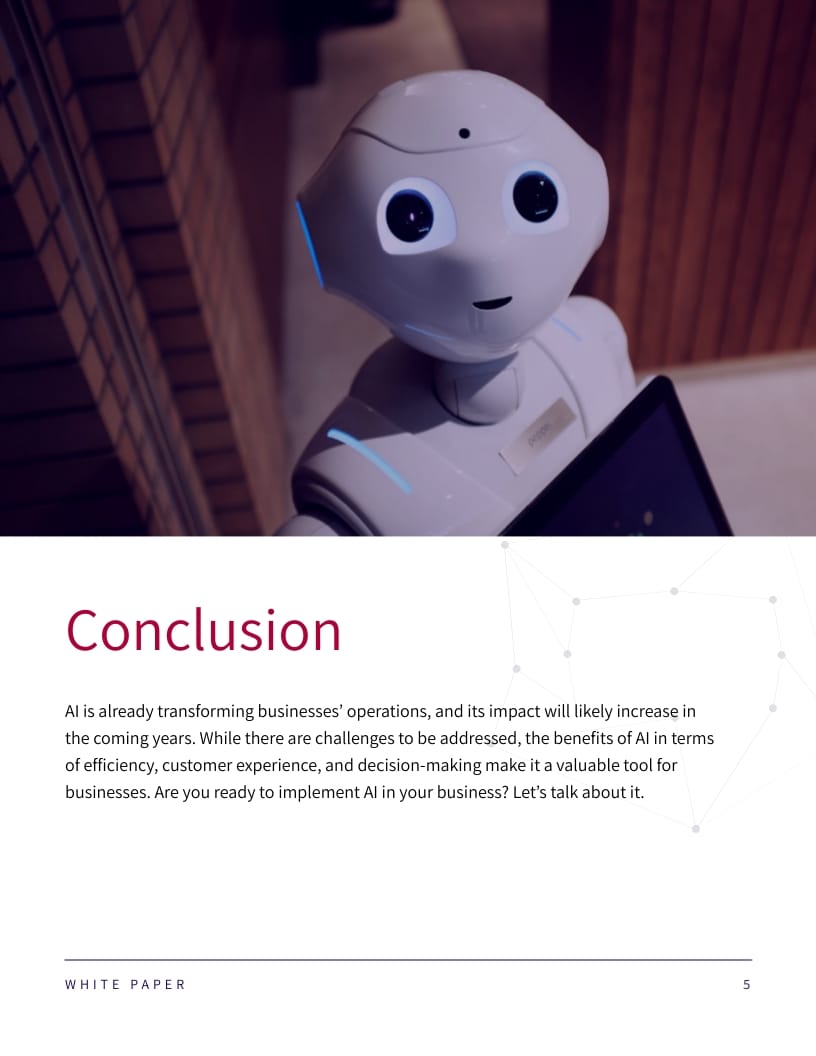 Business Technology White Paper Template | Visme