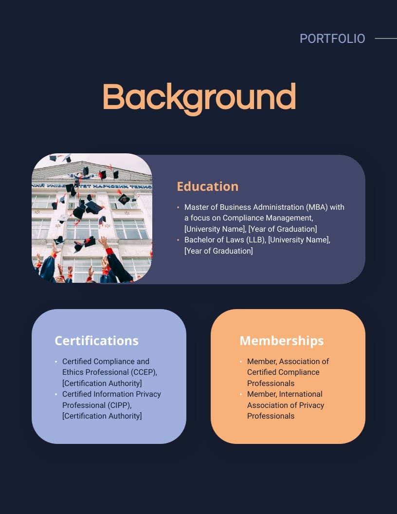 CIO Portfolio Template | Visme