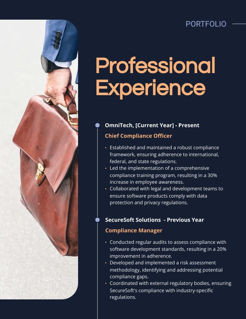 CIO Portfolio Template | Visme