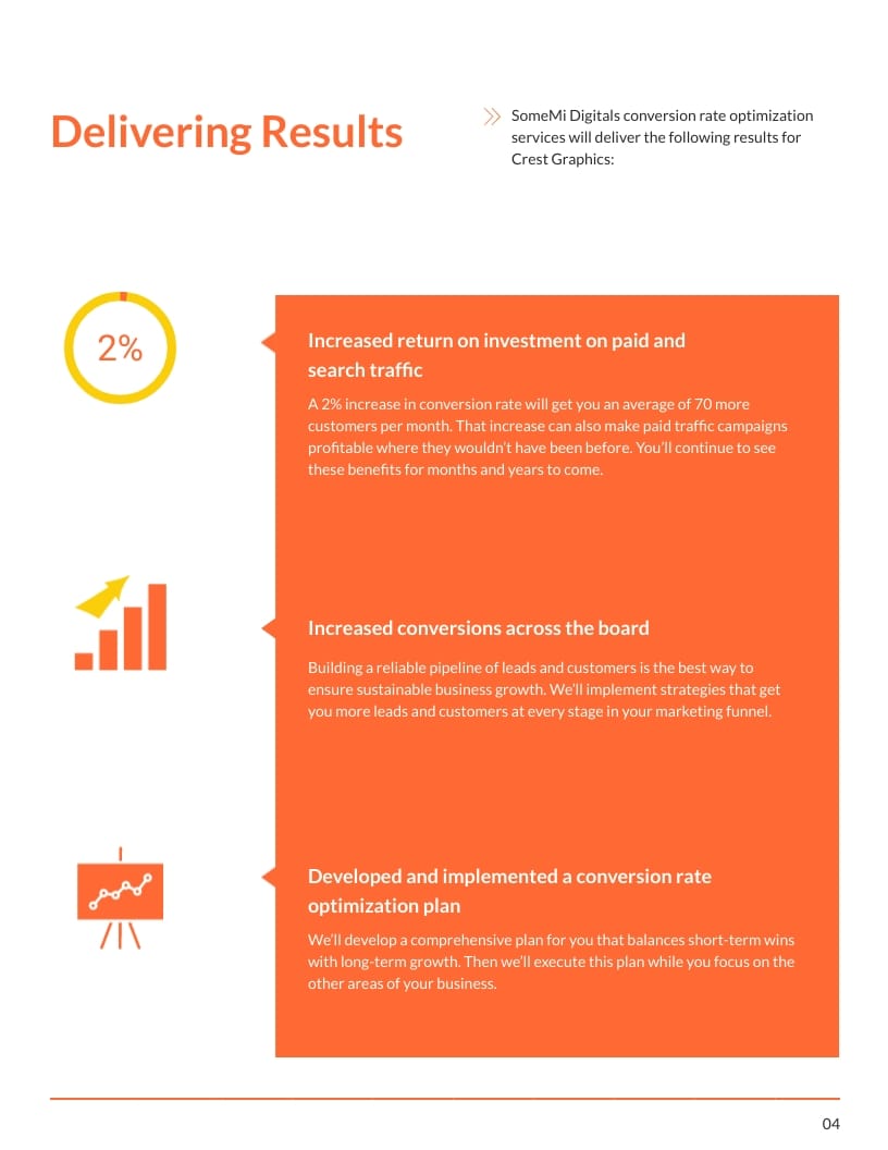 CRO Proposal Template | Visme