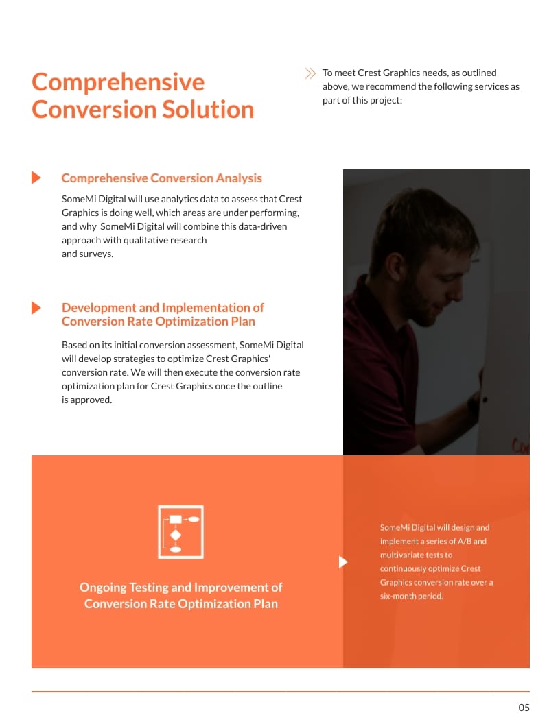 CRO Proposal Template | Visme