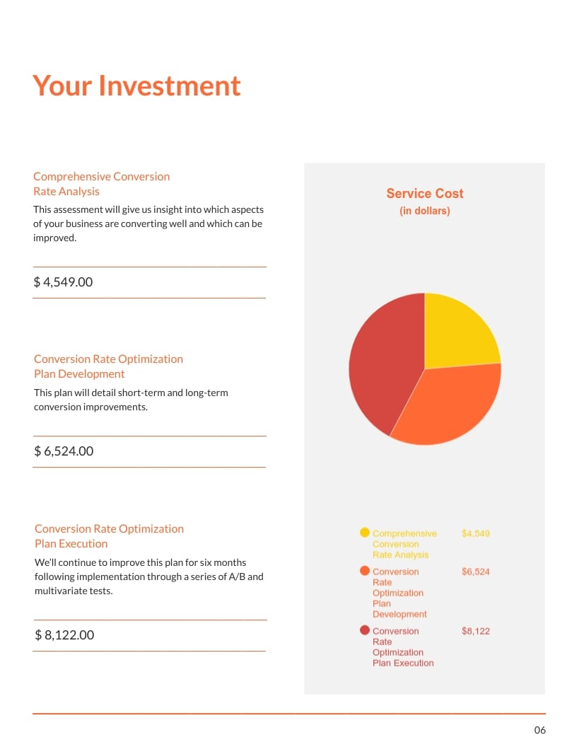 CRO Proposal Template | Visme