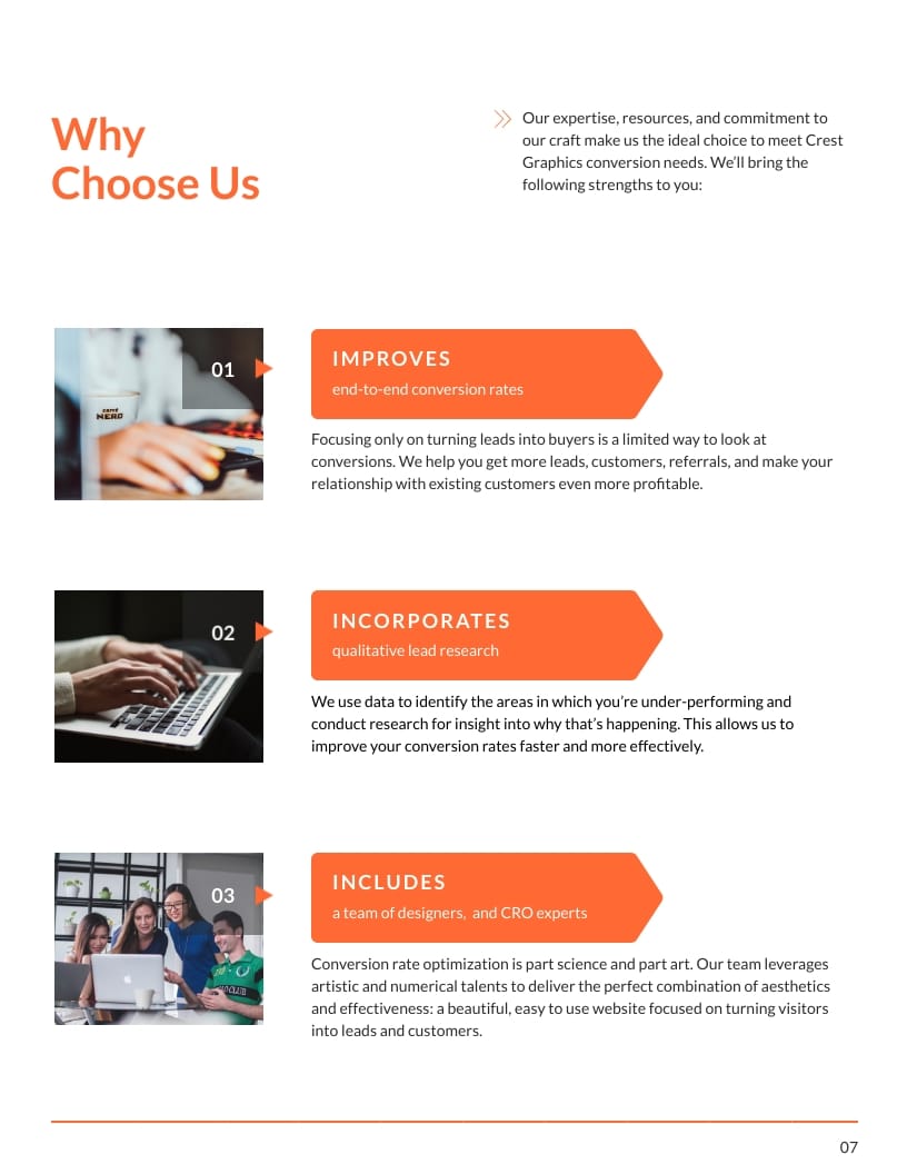 CRO Proposal Template | Visme