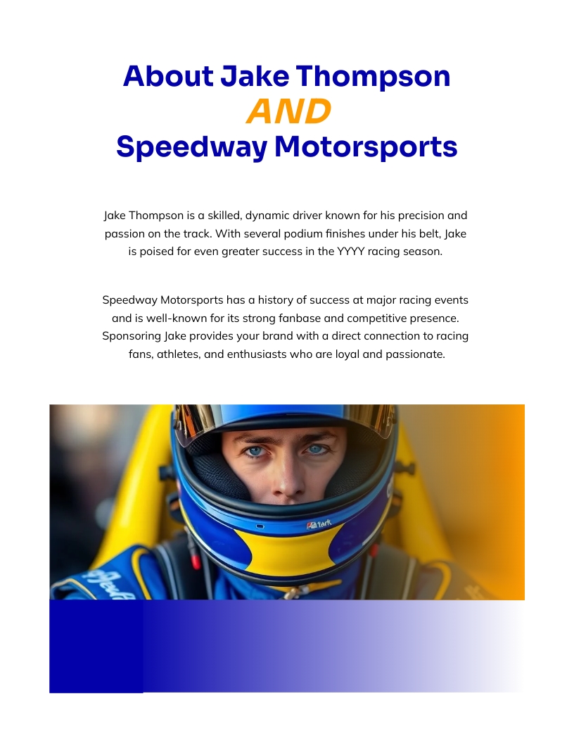 Car Sponsorship Proposal Template | Visme