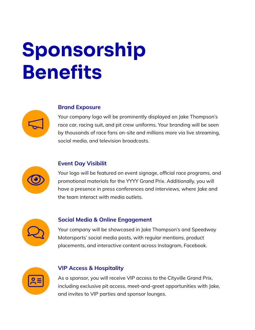 Car Sponsorship Proposal Template | Visme