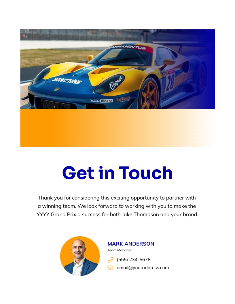 Car Sponsorship Proposal Template | Visme