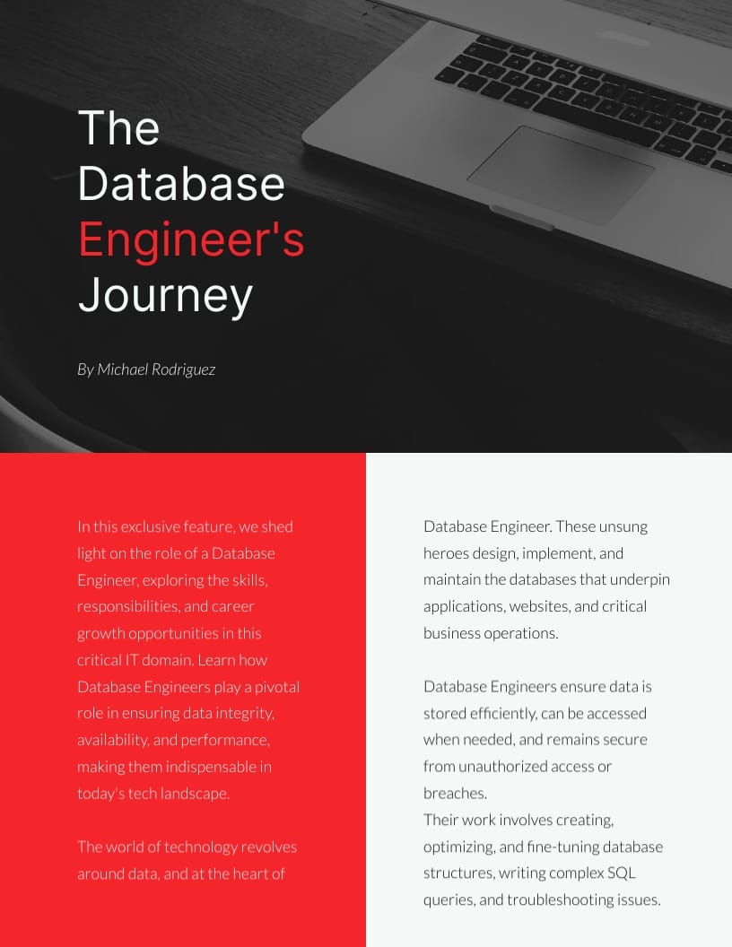 Career Development Magazine Template | Visme