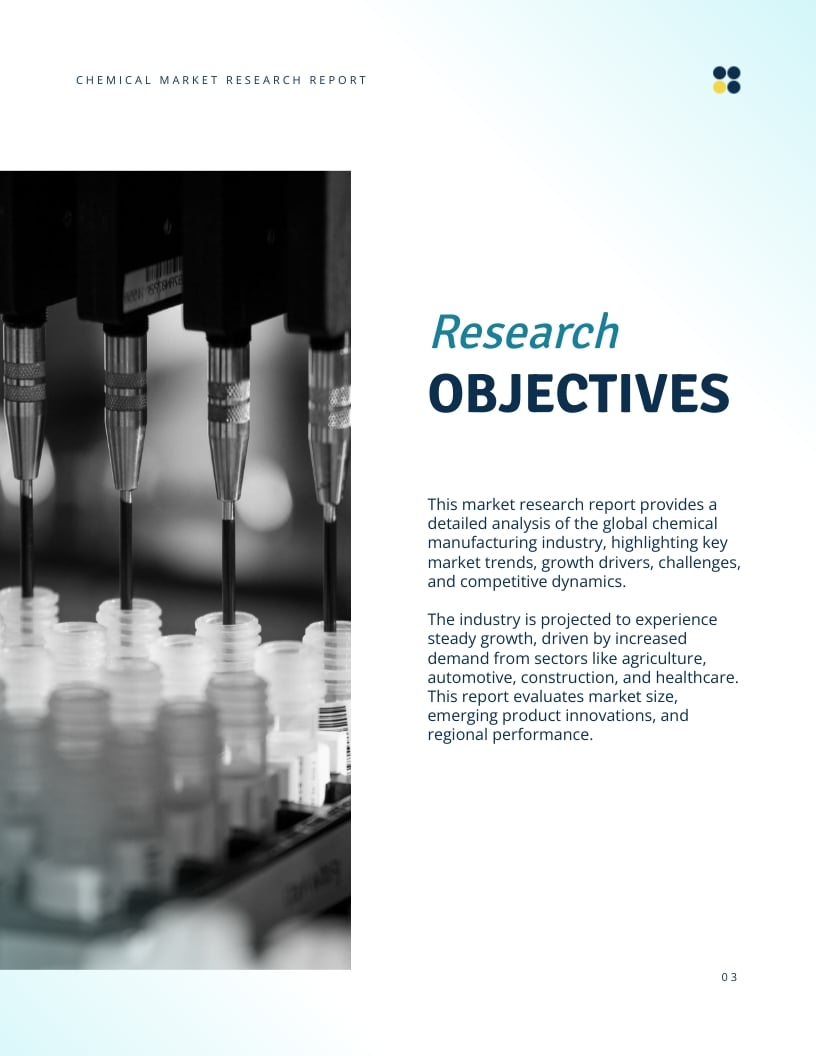 Chemical Market Research Report Template | Visme