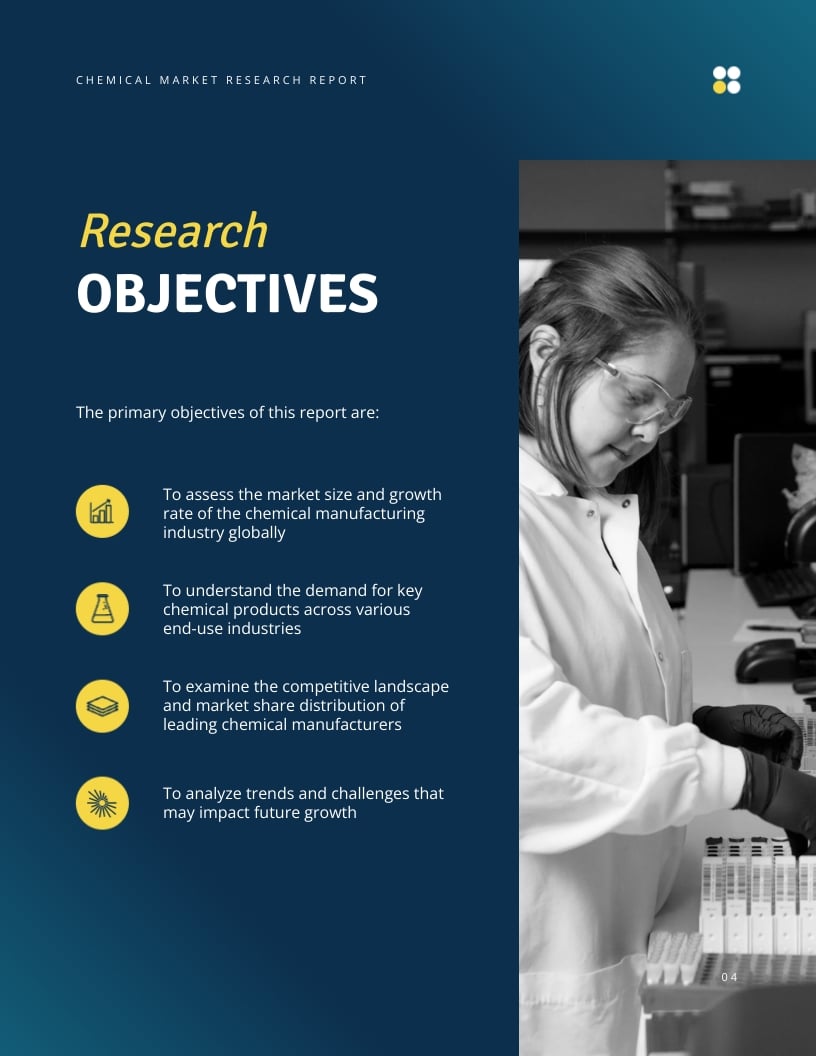 Chemical Market Research Report Template | Visme