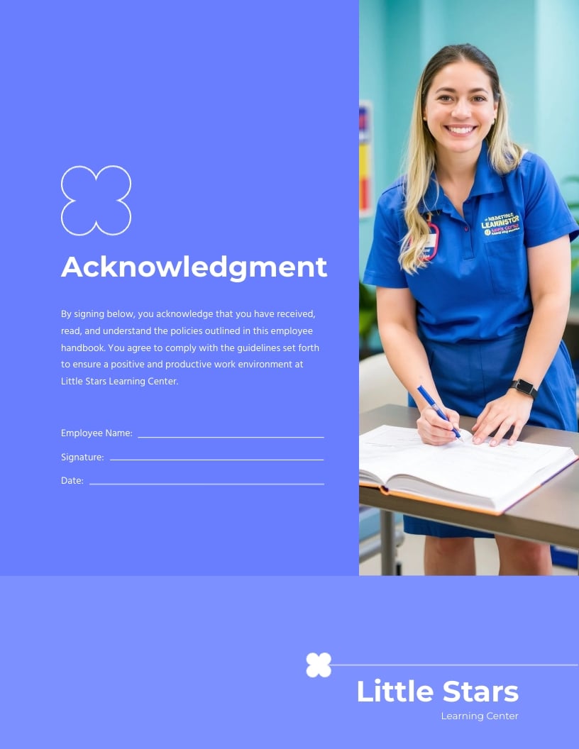Childcare Employee Handbook Template | Visme