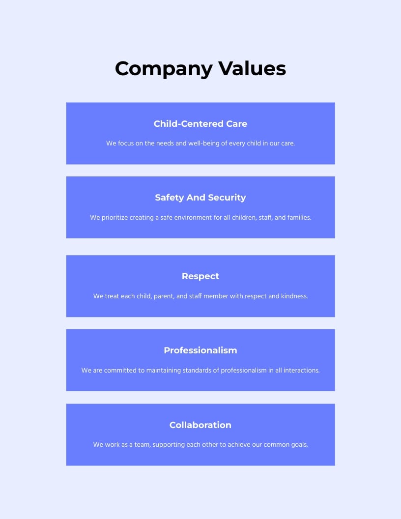 Childcare Employee Handbook Template | Visme