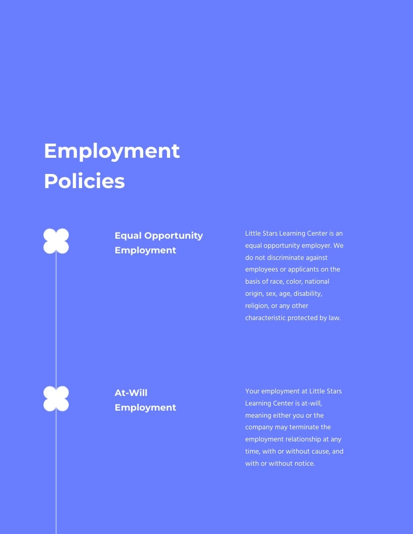 Childcare Employee Handbook Template | Visme