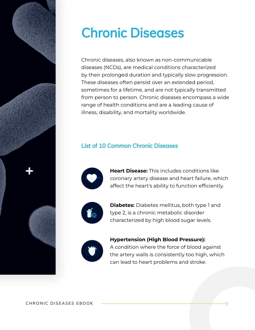 Chronic Diseases Ebook Template | Visme