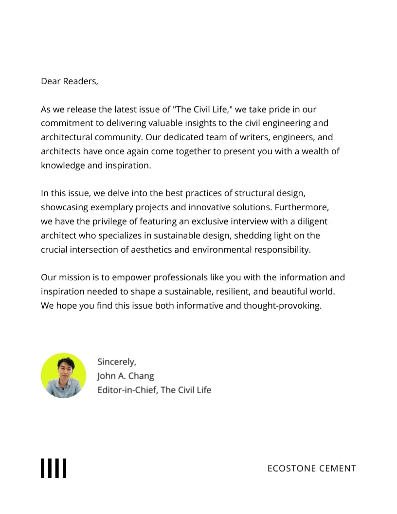 Civil Engineering Magazine Template | Visme