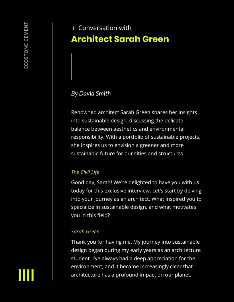 Civil Engineering Magazine Template | Visme