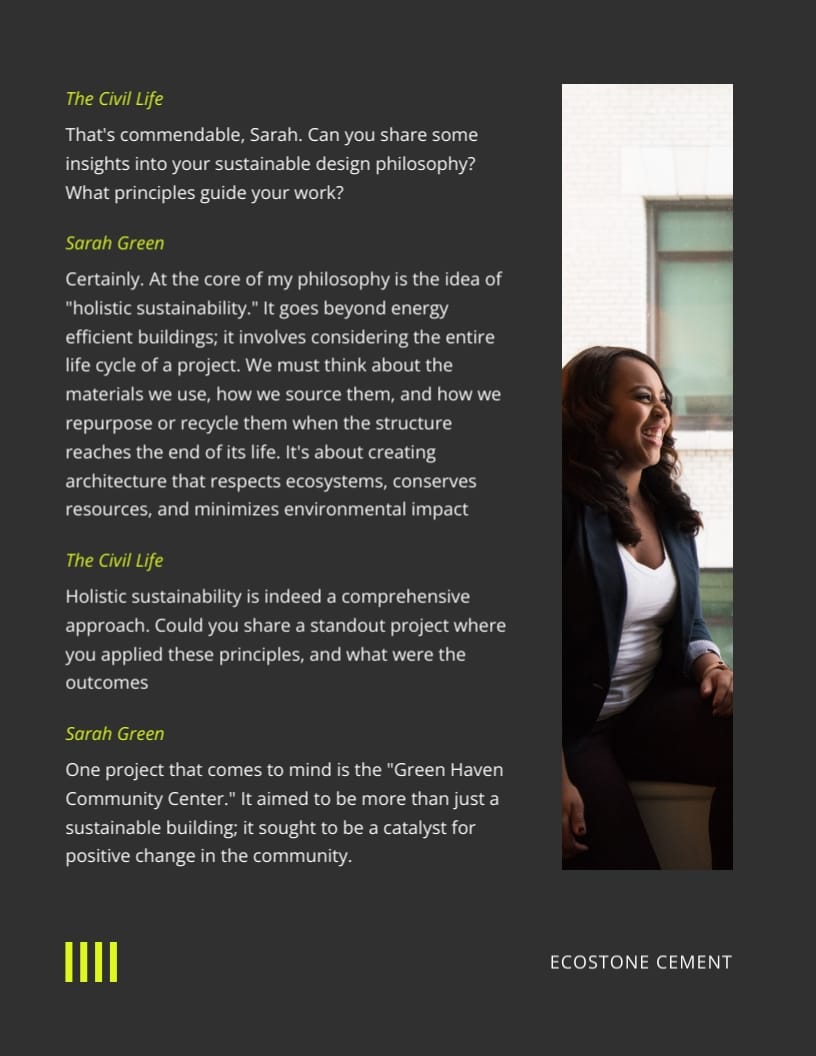 Civil Engineering Magazine Template | Visme