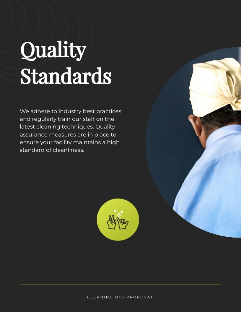 Cleaning Bid Proposal Template | Visme