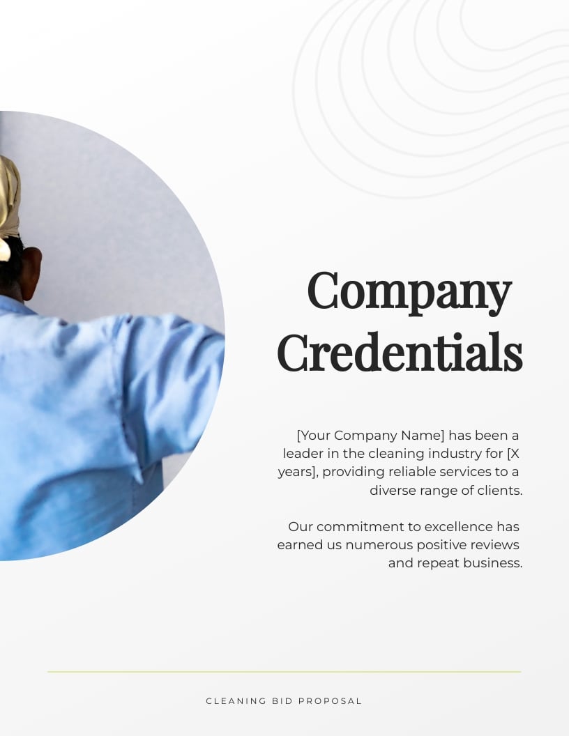 Cleaning Bid Proposal Template | Visme