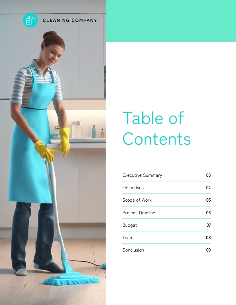 Cleaning Proposal Template | Visme