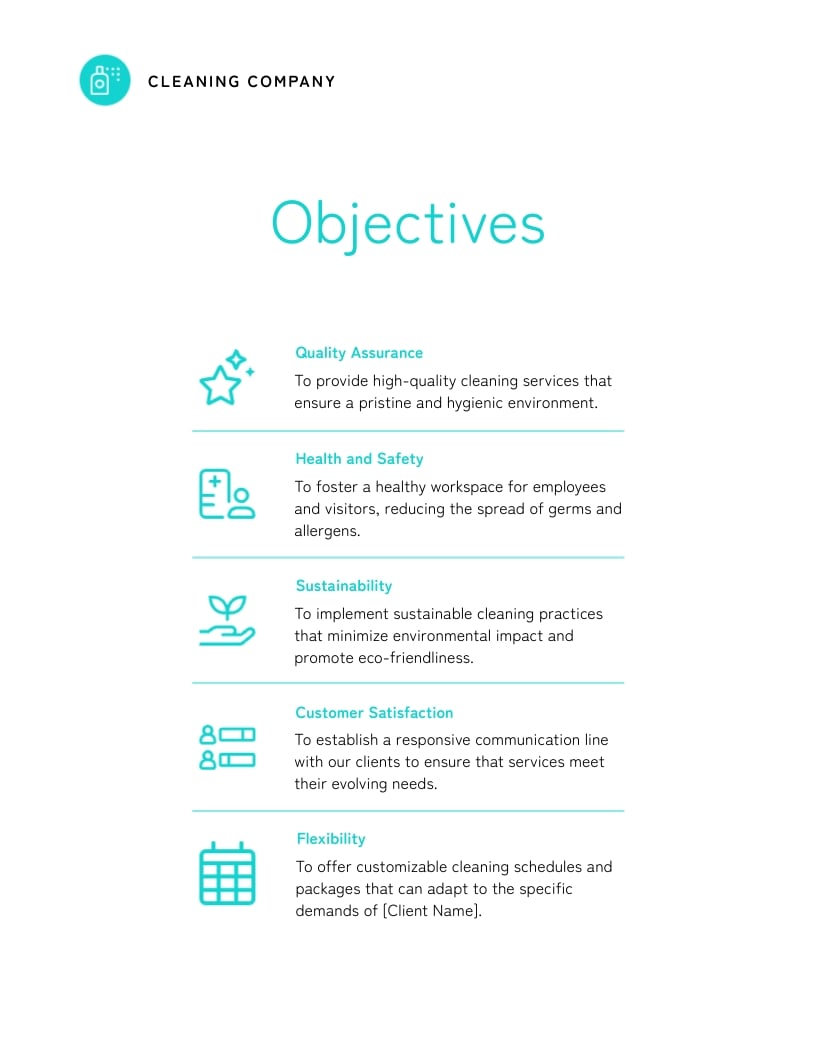 Cleaning Proposal Template | Visme