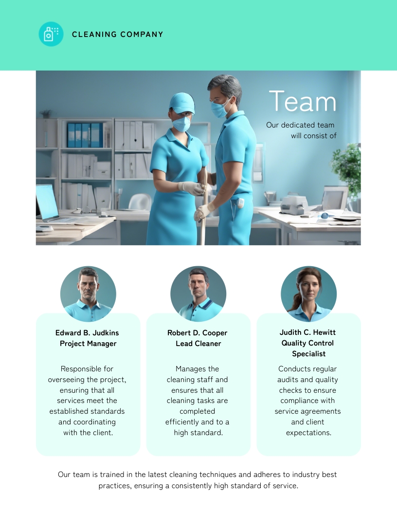 Cleaning Proposal Template | Visme