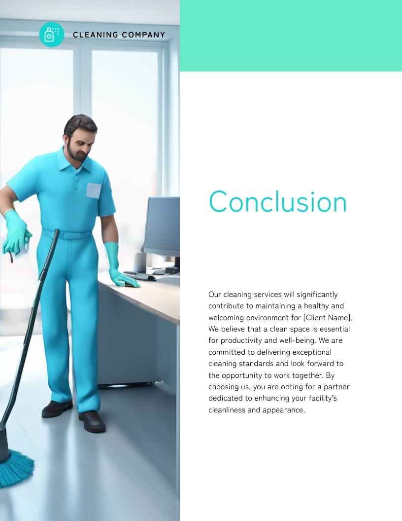 Cleaning Proposal Template | Visme