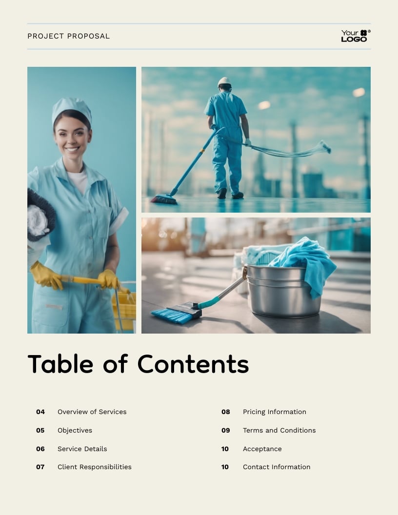 Cleaning Service Proposal Template | Visme