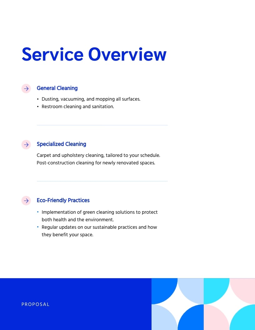 Cleaning Services Proposal Template | Visme