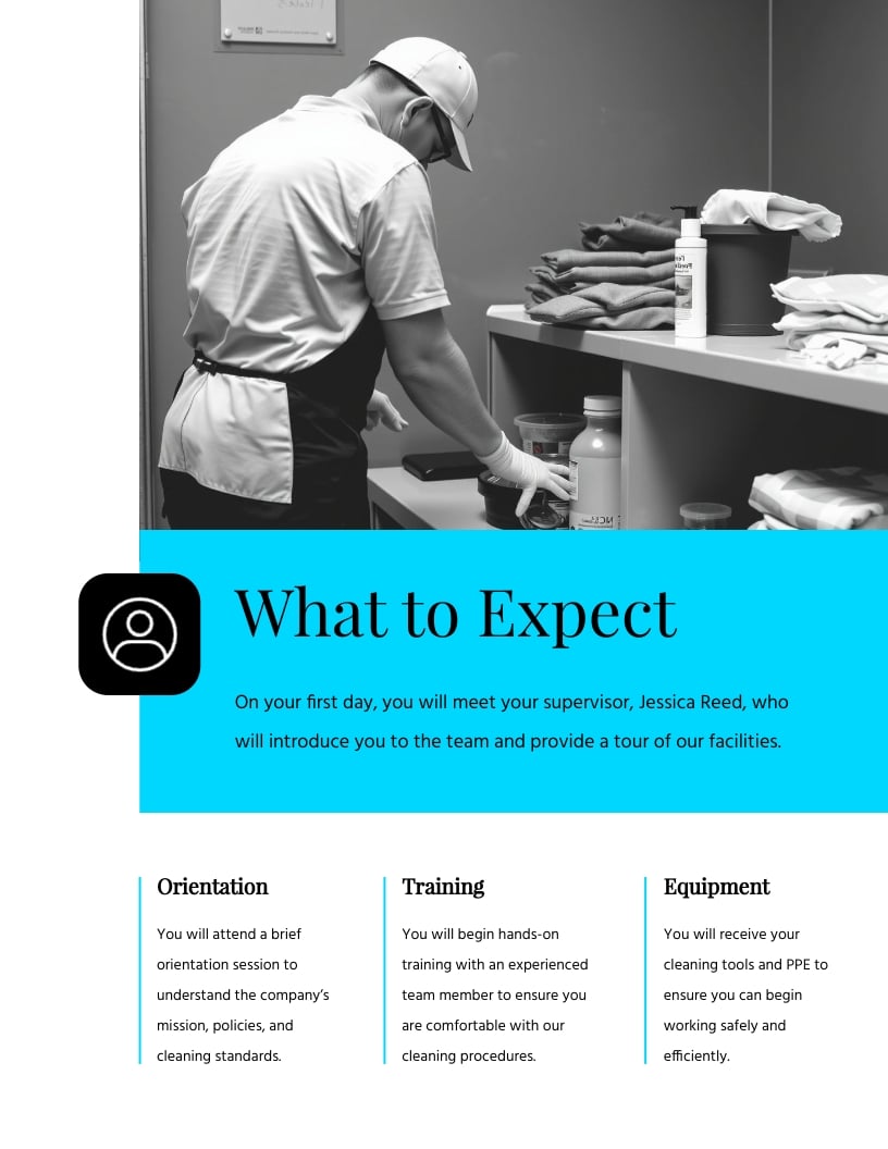 Cleaning Training Manual Template Visme