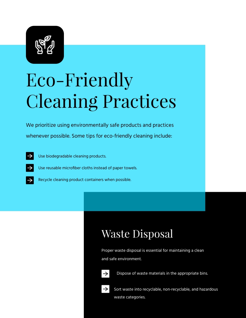 Cleaning Training Manual Template | Visme