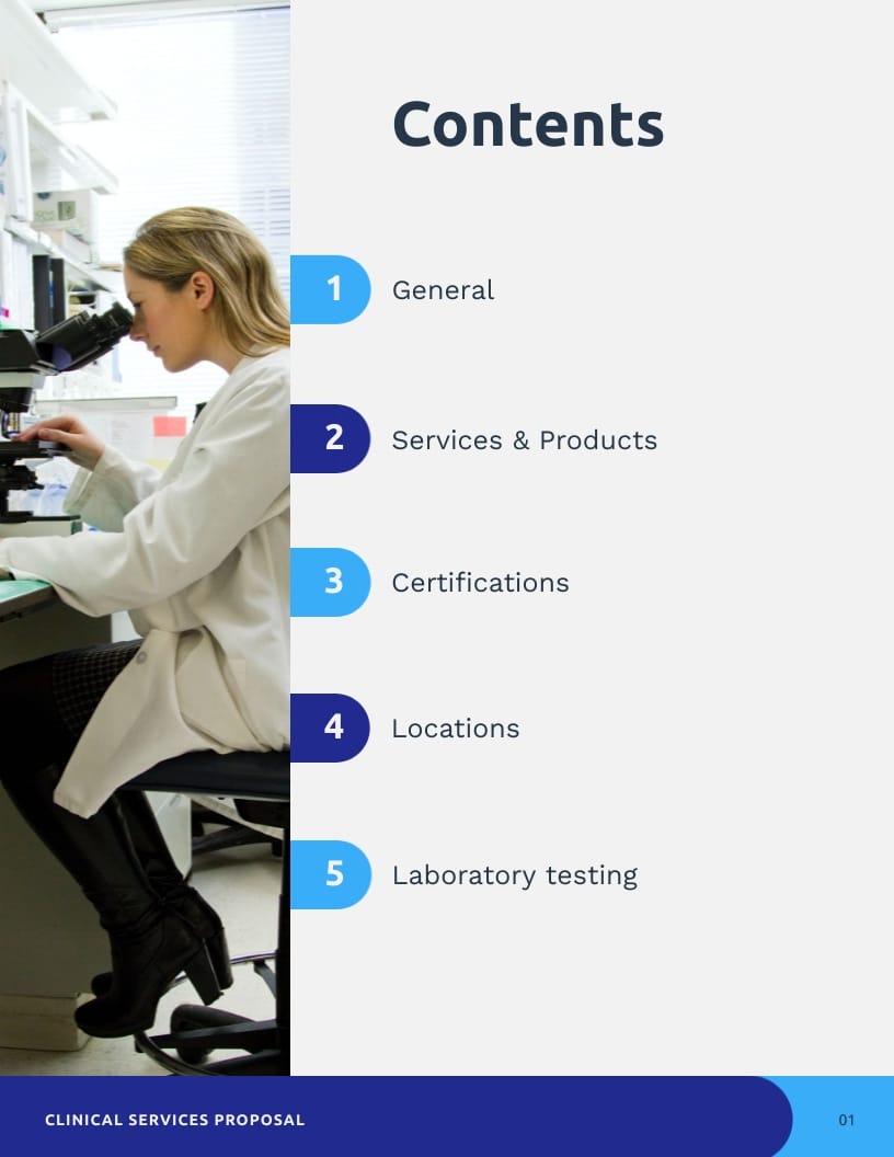 Clinical Laboratory Services Proposal Template | Visme