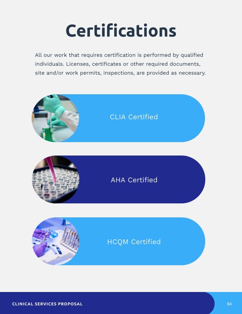 Clinical Laboratory Services Proposal Template | Visme