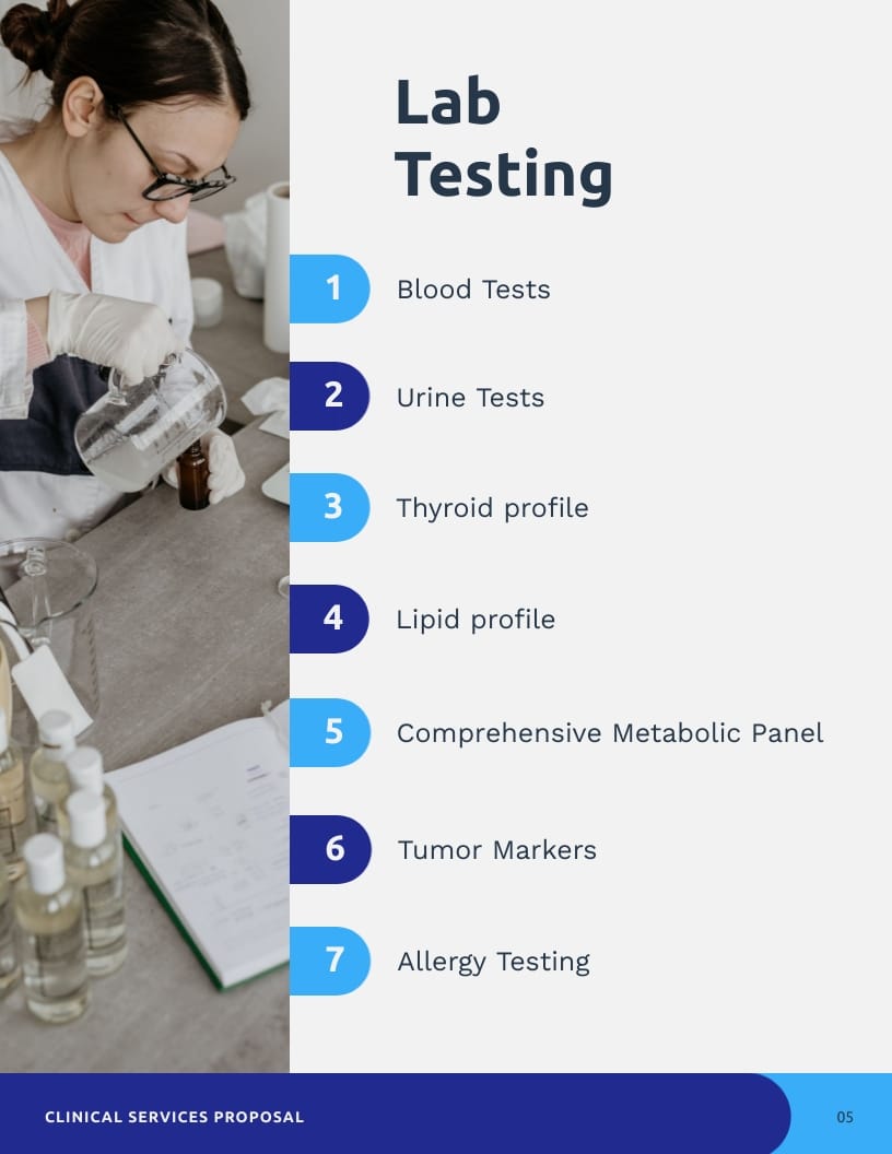 Clinical Laboratory Services Proposal Template | Visme