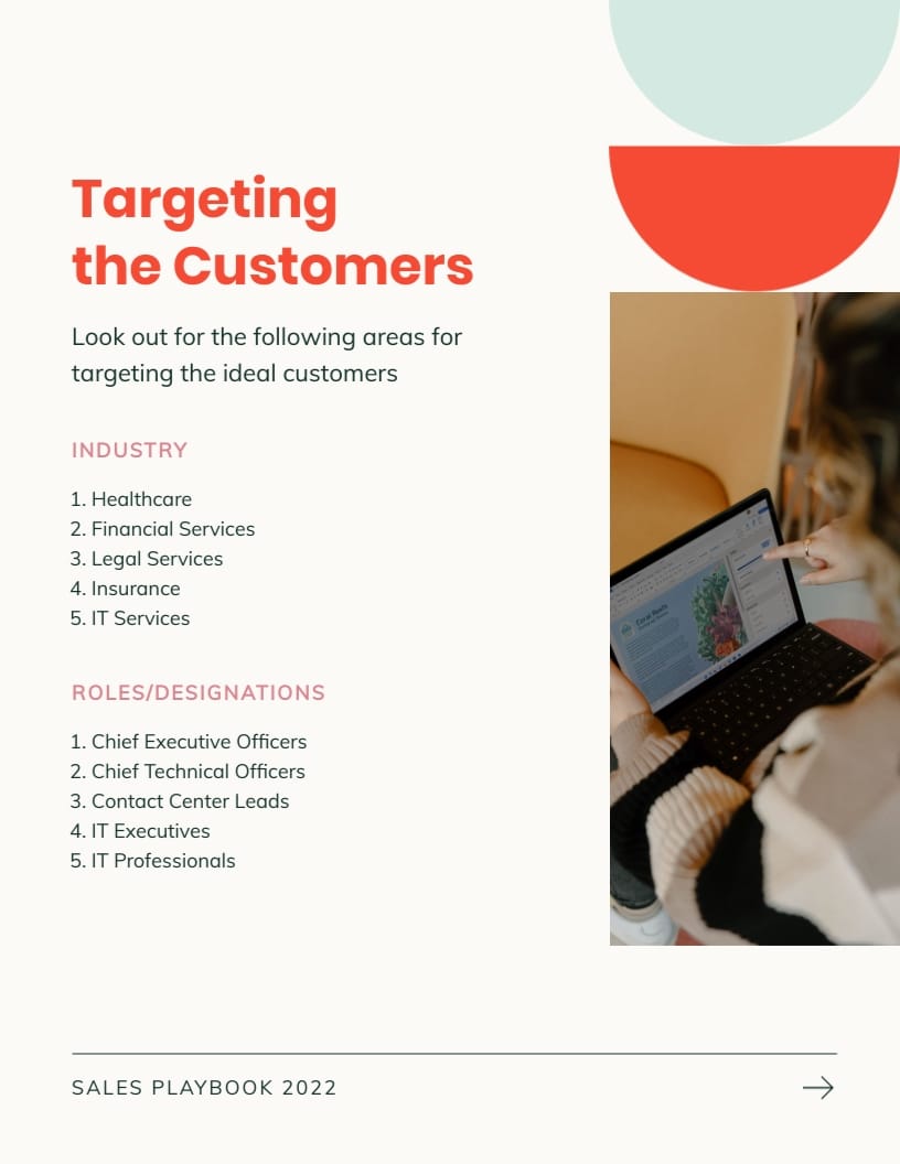 Cloud Desktop Sales Playbook Template | Visme