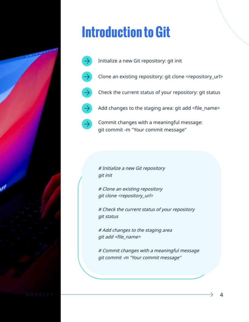 Coding Booklet Template Visme