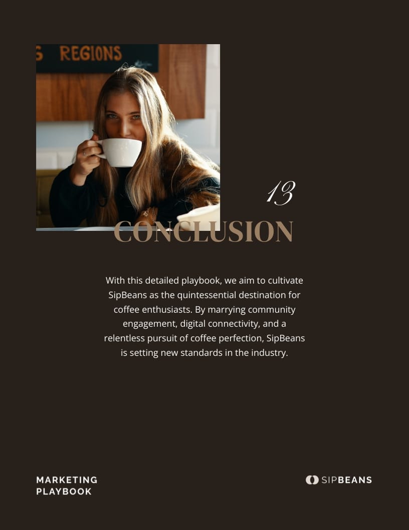 Coffee Brand Marketing Playbook Template | Visme
