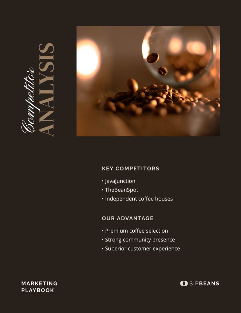 Coffee Brand Marketing Playbook Template | Visme