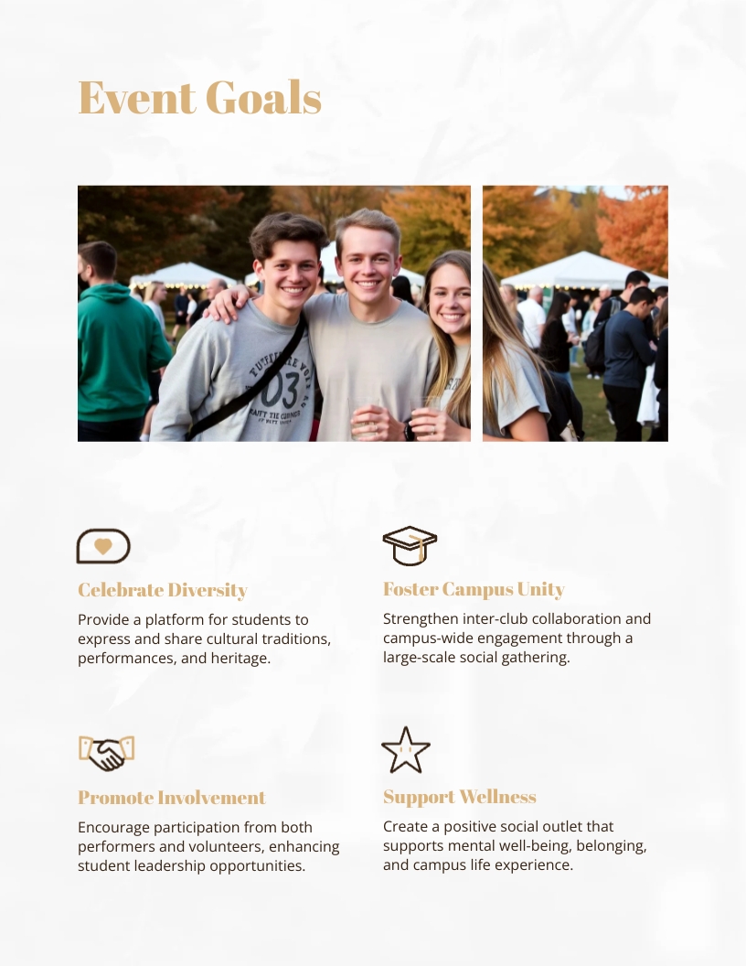 College Event Proposal Template | Visme