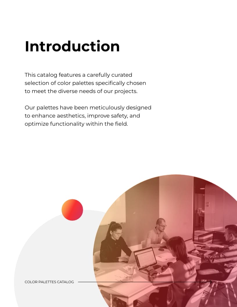 Color Palettes Catalog Template | Visme