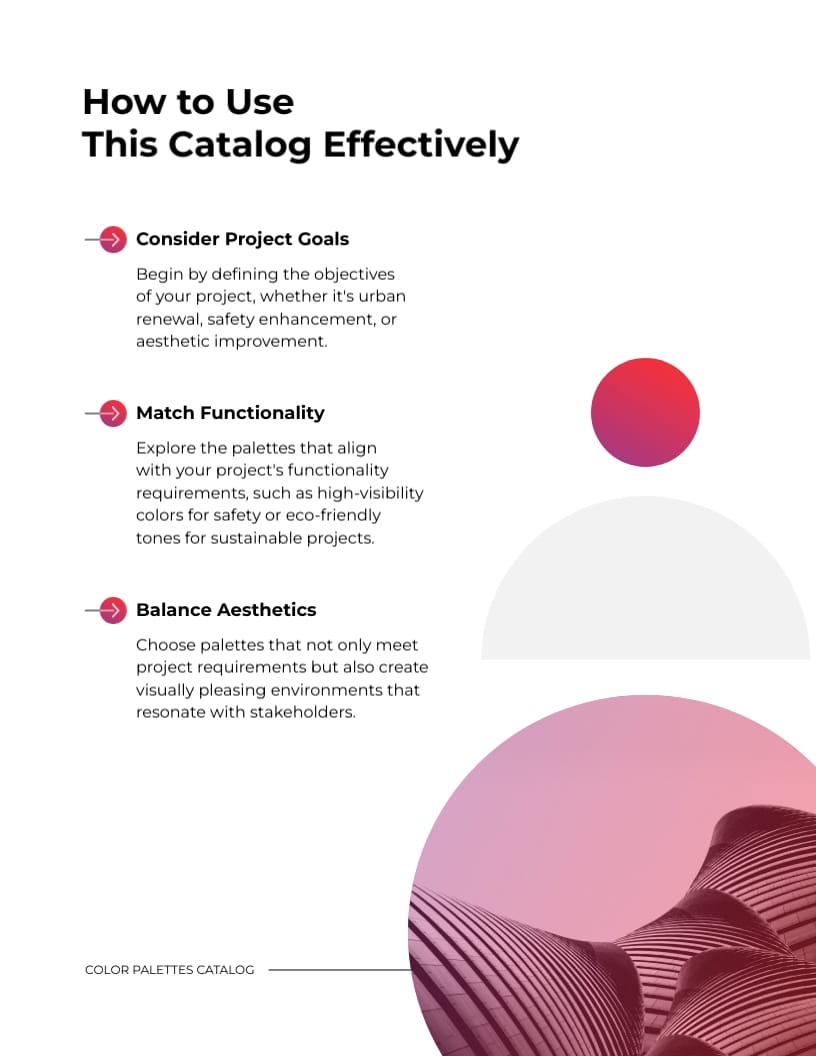 Color Palettes Catalog Template | Visme