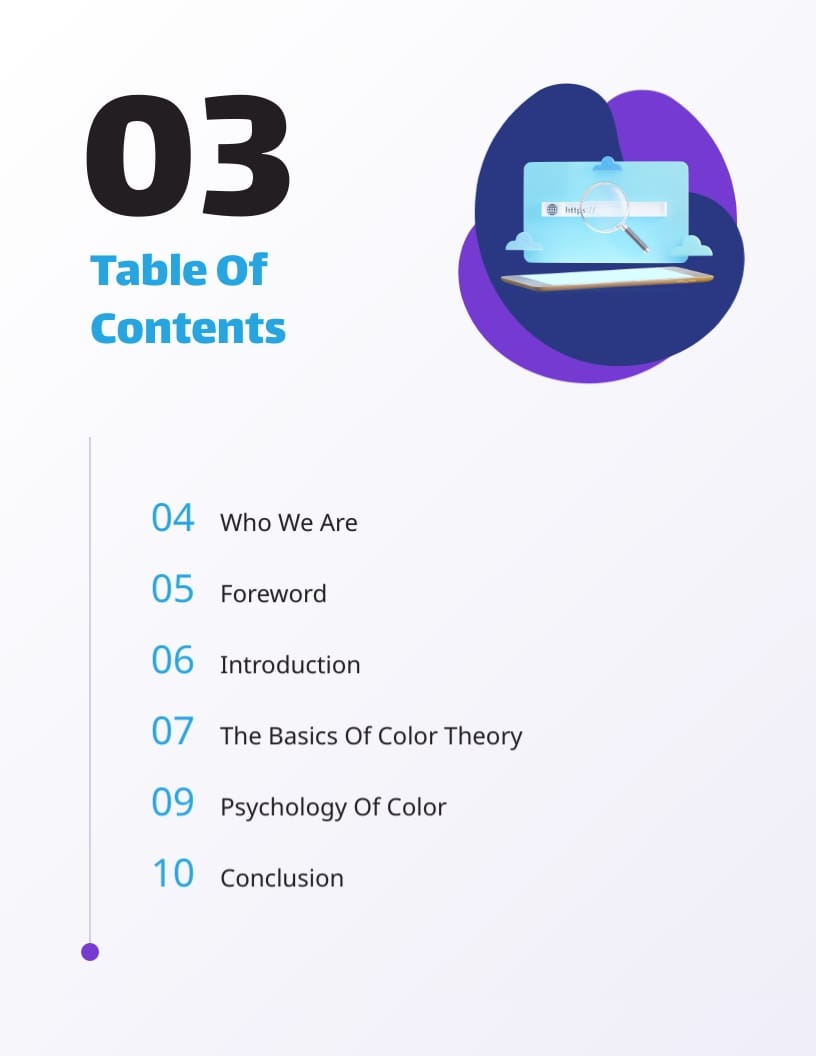 Color Theory Ebook Template | Visme
