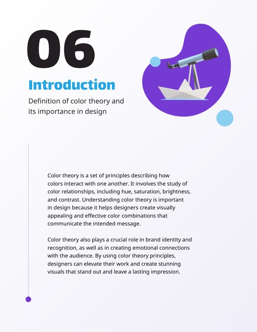 Color Theory Ebook Template | Visme